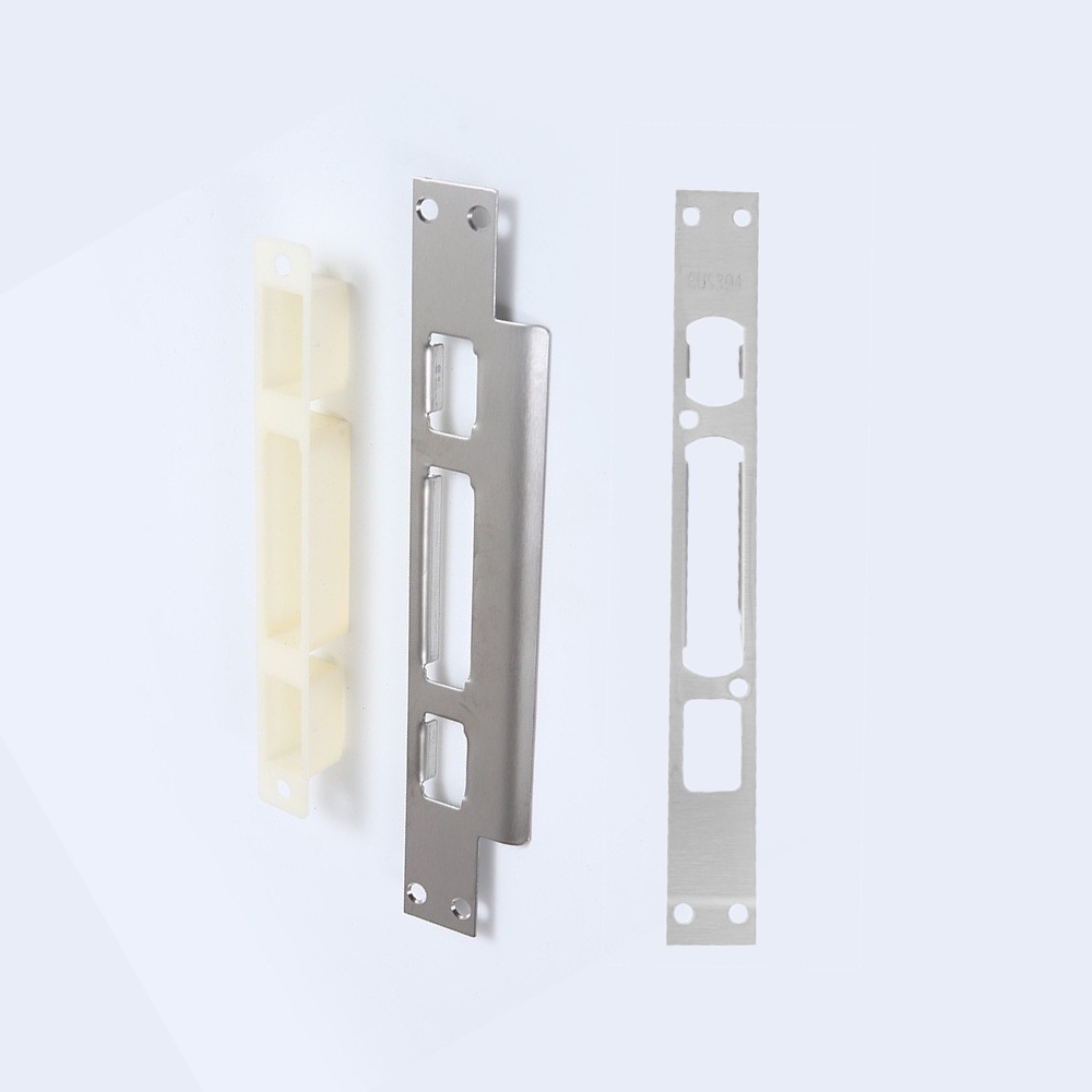 part wooden door or smart lock stricker Door lock guide plate stainless ...