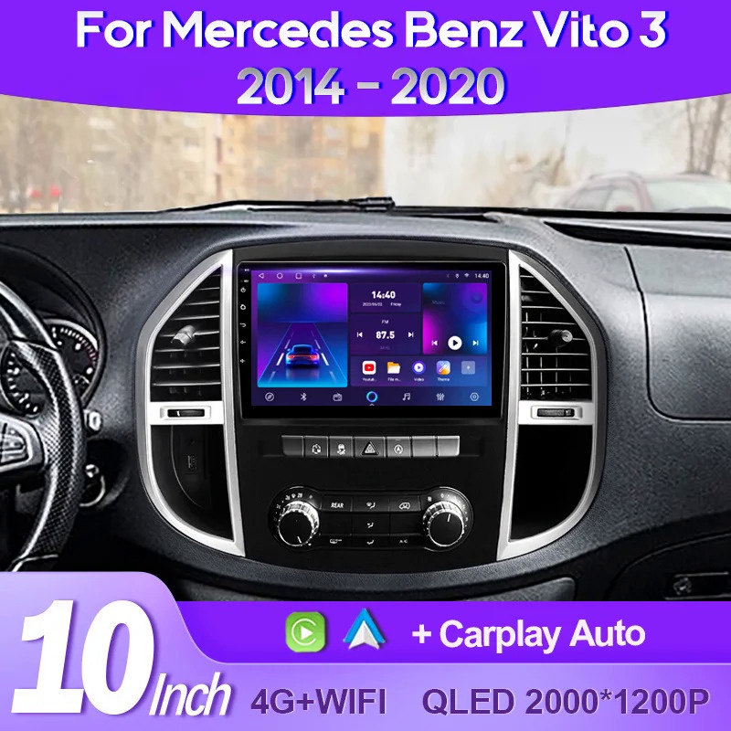 For Mercedes Benz Vito 3 W447 2014-2020 2K QLED Android 13 Car Radio ...