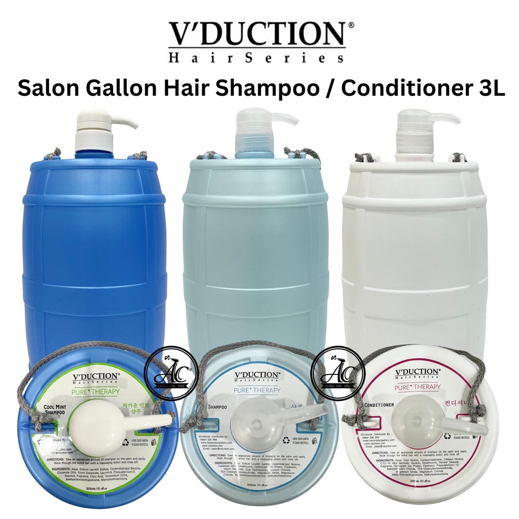Vduction Gallon Cool Mint Repair Hair Shampoo / Conditioner 3000ml V ...
