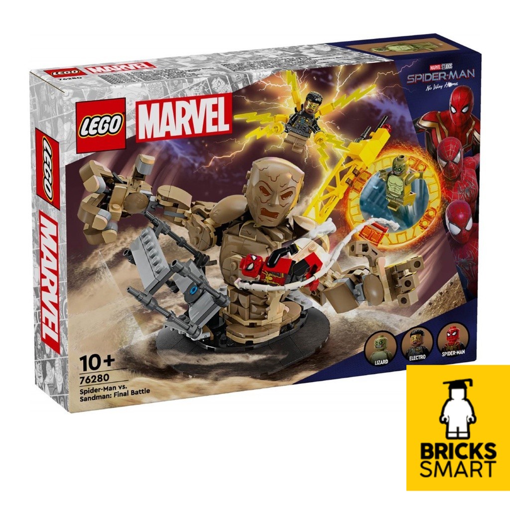 LEGO 76280 Marvel Spider-Man vs. Sandman: Final Battle Building Toy Set ...