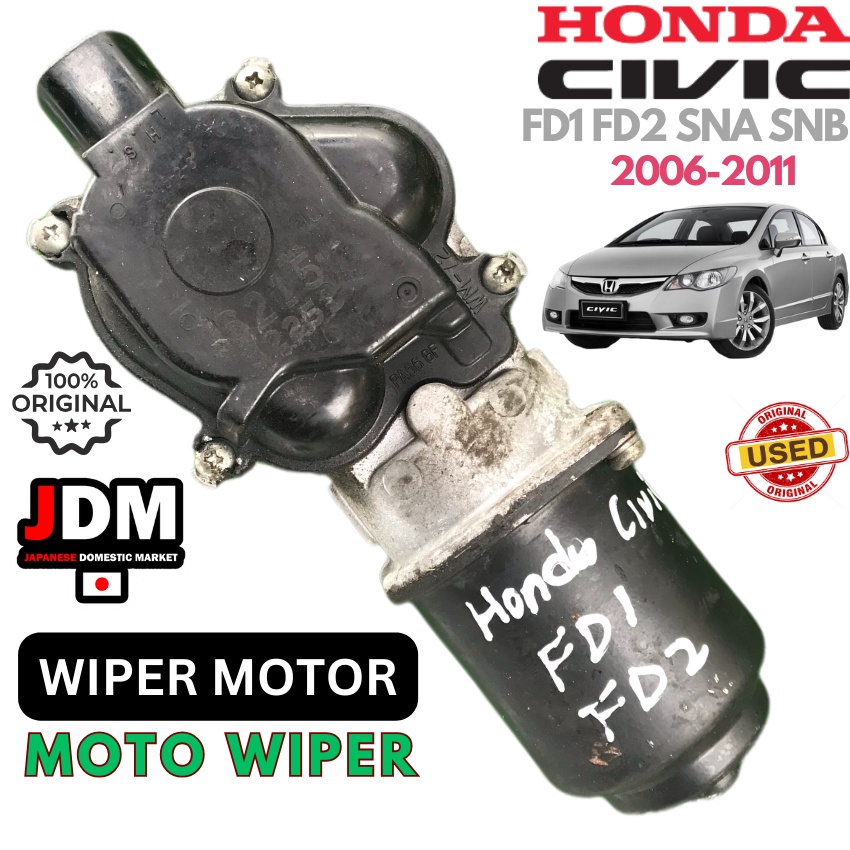 Original Used Honda Civic FD1 FD2 SNA SNB 2006-2011 Wiper Motor ...