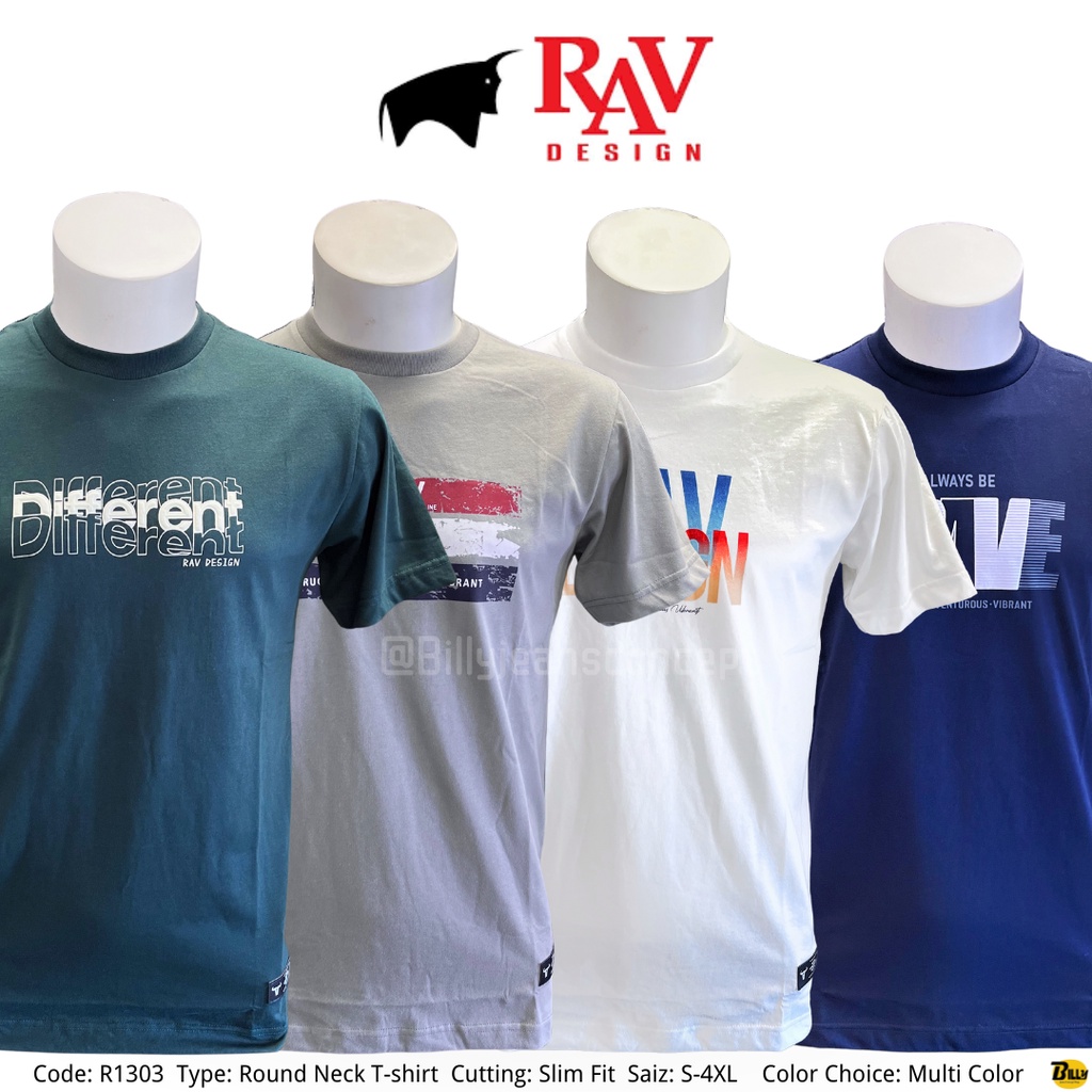 RAV DESIGN Brand Men’s Slim Fit Casual Round Neck T-shirt ( R1303 ...