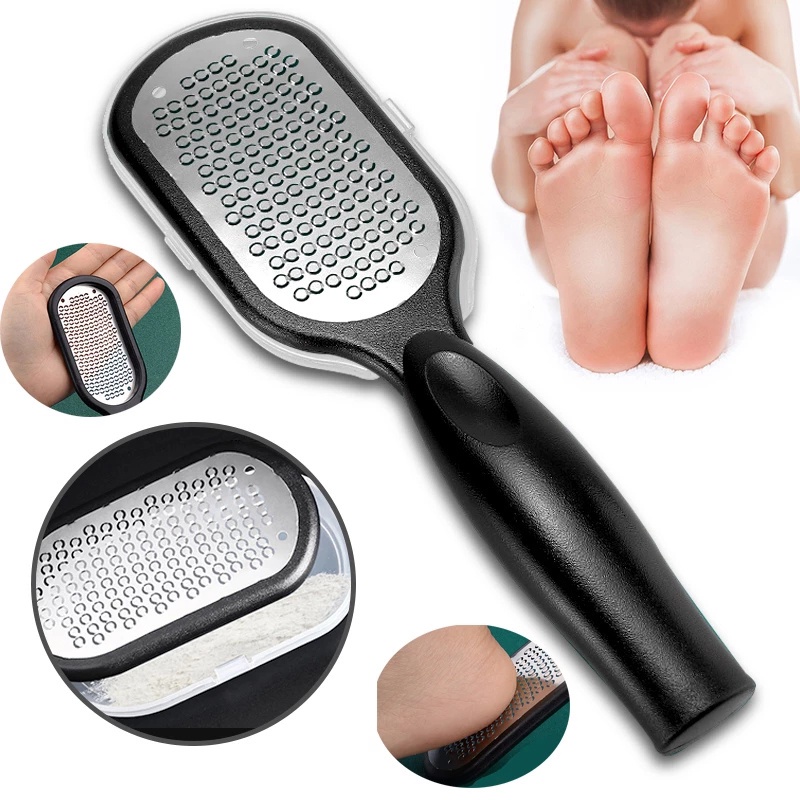 Foot File Stainless Steel Spa Pedicure Callus Remover Foot Care Rasp ...