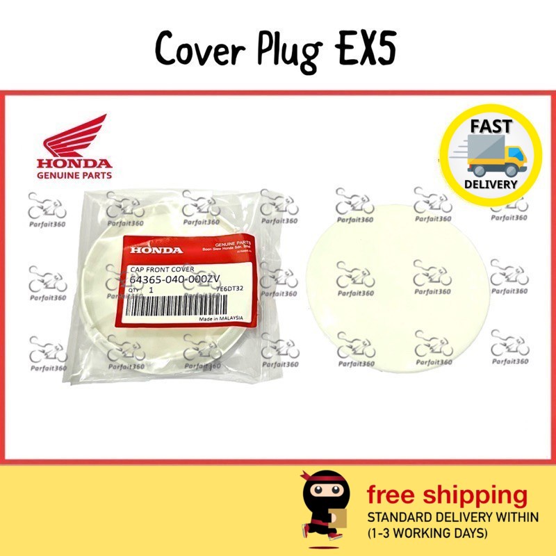64365-040-000ZV HONDA EX5 Cover Plug Leg Shield / Penutup Kepak Sebeng Ebey 100% ORIGINAL ...