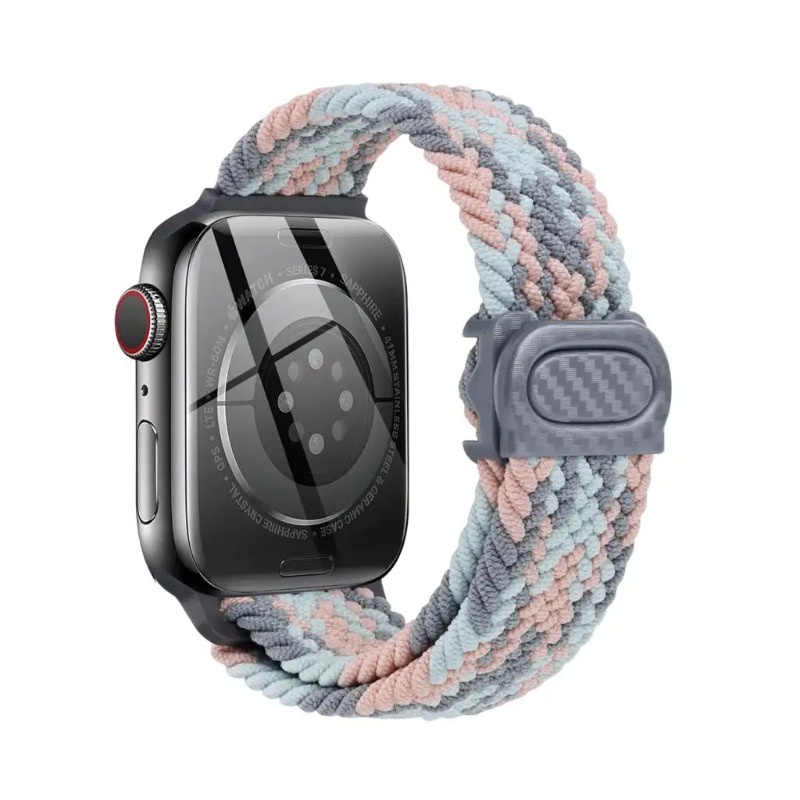 Braided solo loop Strap For Apple watch bands 44mm 40mm 45mm 41mm 49mm ...