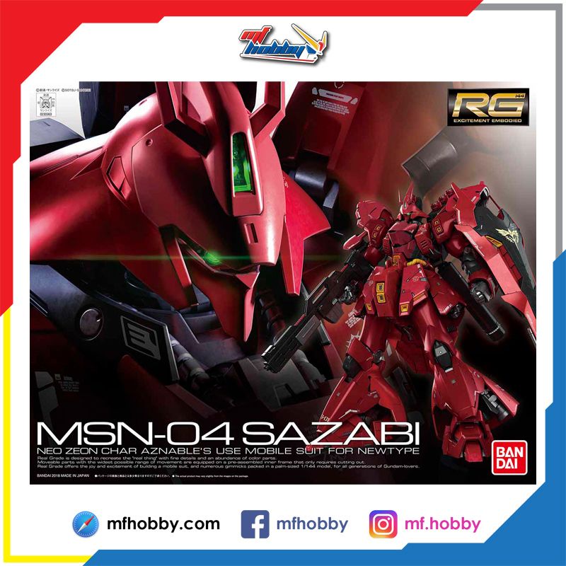 RG Sazabi Plastic Model Kit | Shopee Malaysia