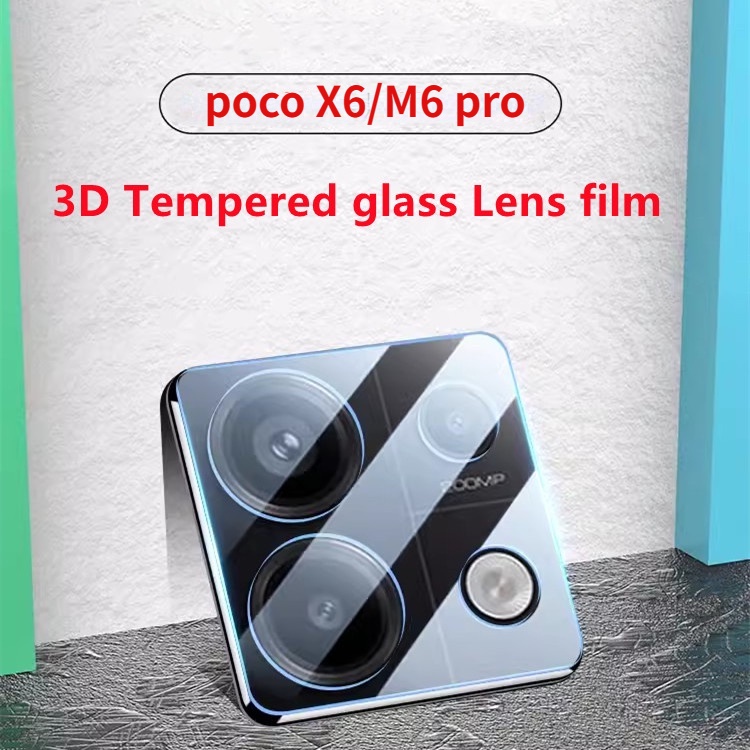 3D Camera Lens Protector For xiaomi poco X6 X7 M6 F6 Pro X7Pro F6pro X6pro M6pro 2024 Clear ...