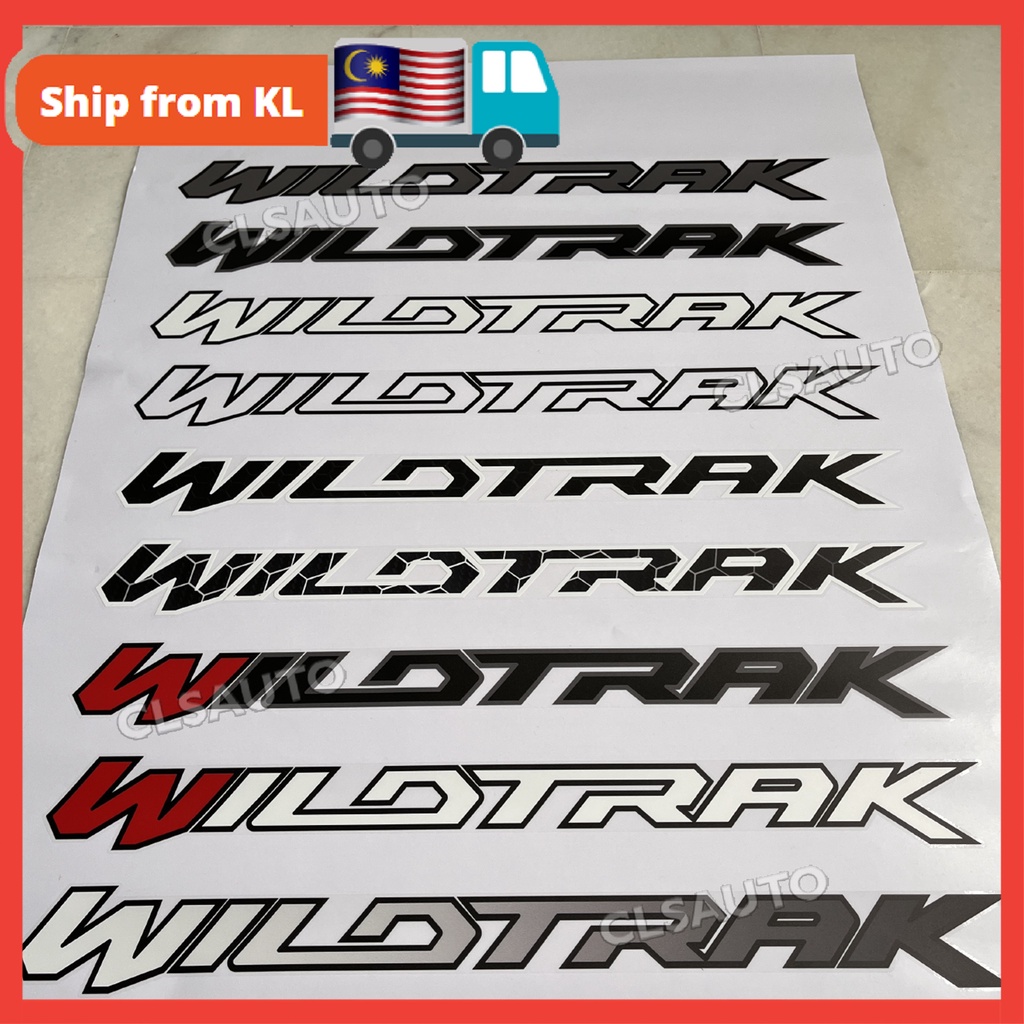 Wildtrak Sticker Ranger Raptor Side Rear Left Right Door Trunk ...