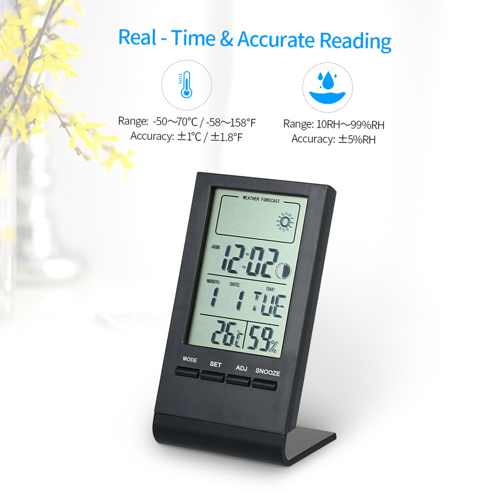 Mini Digital Thermometer Indoor Hygrometer Room ℃/℉ Temperature ...