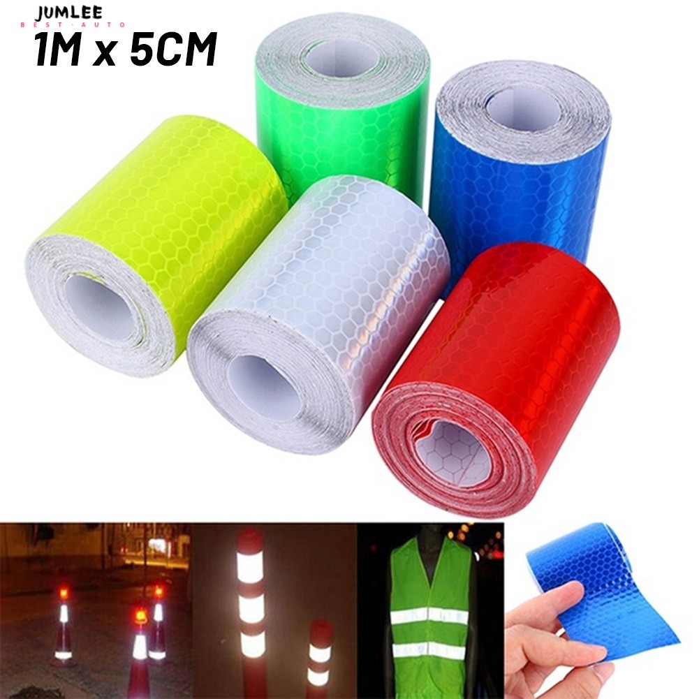 JUMLEE ️Car Reflective Stickers 5cm*1m Decoration Film Motorcycle ...