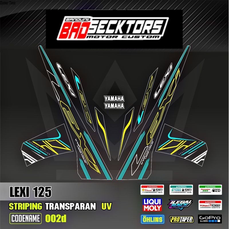 Decal Sticker Striping Transparent Variations Uv Lexi 125 Cyber City ...