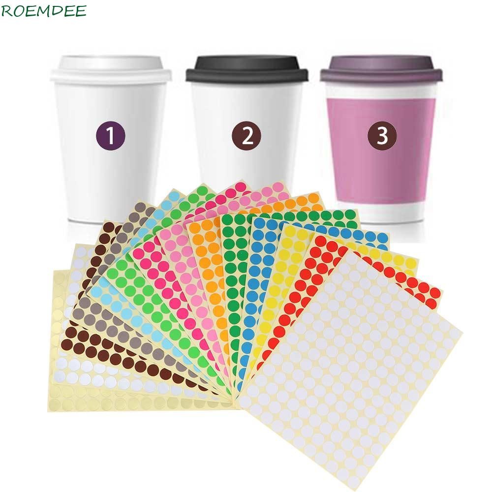 ROEMDEE Round Stickers Marker stickers Calendar Planner Small ...