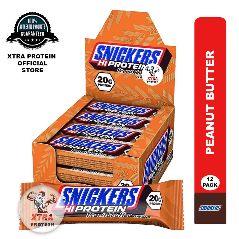 Snickers Hi-Protein Bars Peanut Butter (57g) 12 Pack | Shopee Malaysia
