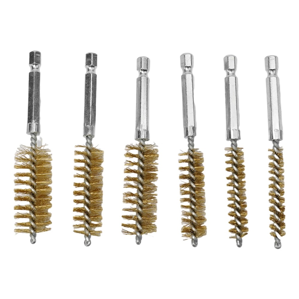 [HOT] 6 Pieces Of Drilling Brushes, Copper Wire Tube Cleaning Brushes ...