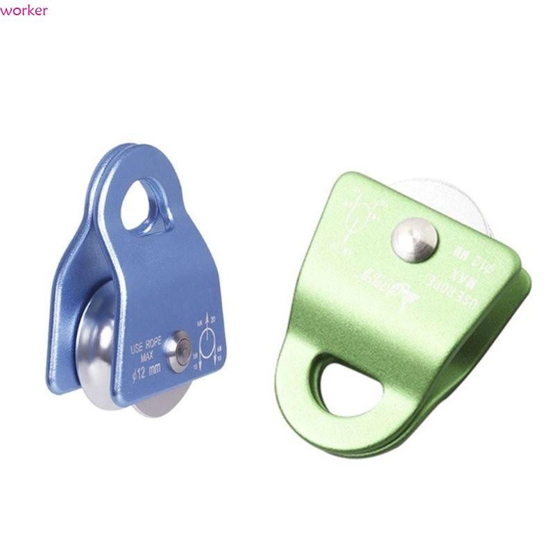 Wor* Lifting Rope Roller Pulley Wheel Climbing Pulleys Metal Sheave ...