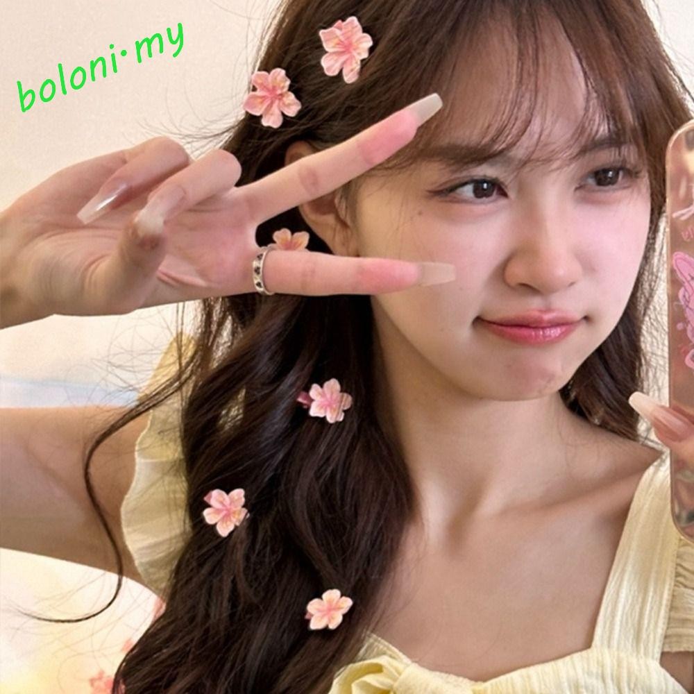 [COD] Sakura Hair Clip, Cherry Blossom Geometry Flower Hairpin, Cute ...