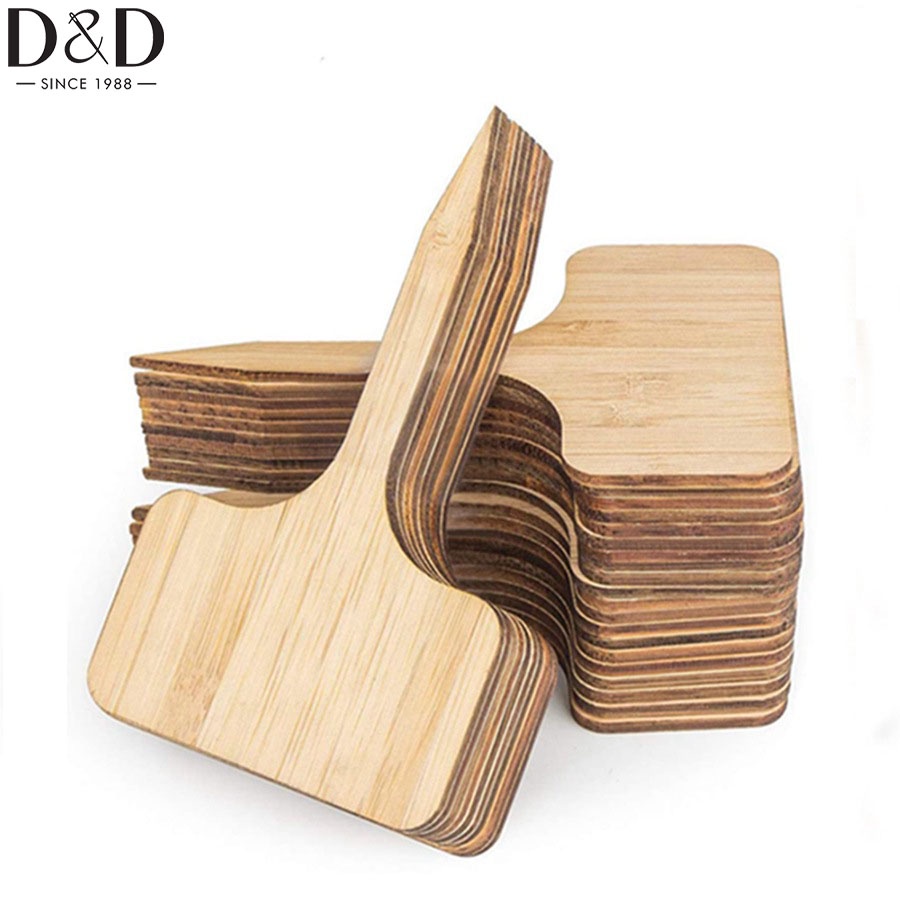 20pcs Bamboo Plant Tags Plant Tags Wooden T-shaped Tags Garden Potted ...