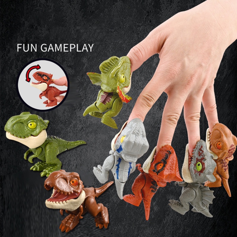 Baby Toys Dinosaur Finger Bite Toys dinosaur toy model finger bite toy ...