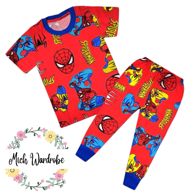 (1Y-11Y) Boy SPIDER SPIDEY Kids COTTON Pajamas Pyjamas Pajama Sleepwear ...