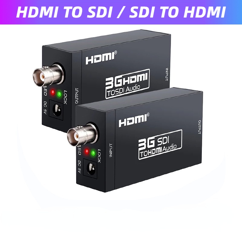 3G HDMI to SDI Converter / SDI to HDMI Adapter Audio HD-SDI/3G-SDI ...
