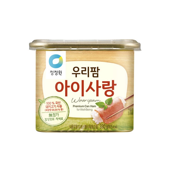 KOREA DAESANG WOORIPAM PREMIUM CAN HAM FOR WELL-BEING 330G | Shopee ...