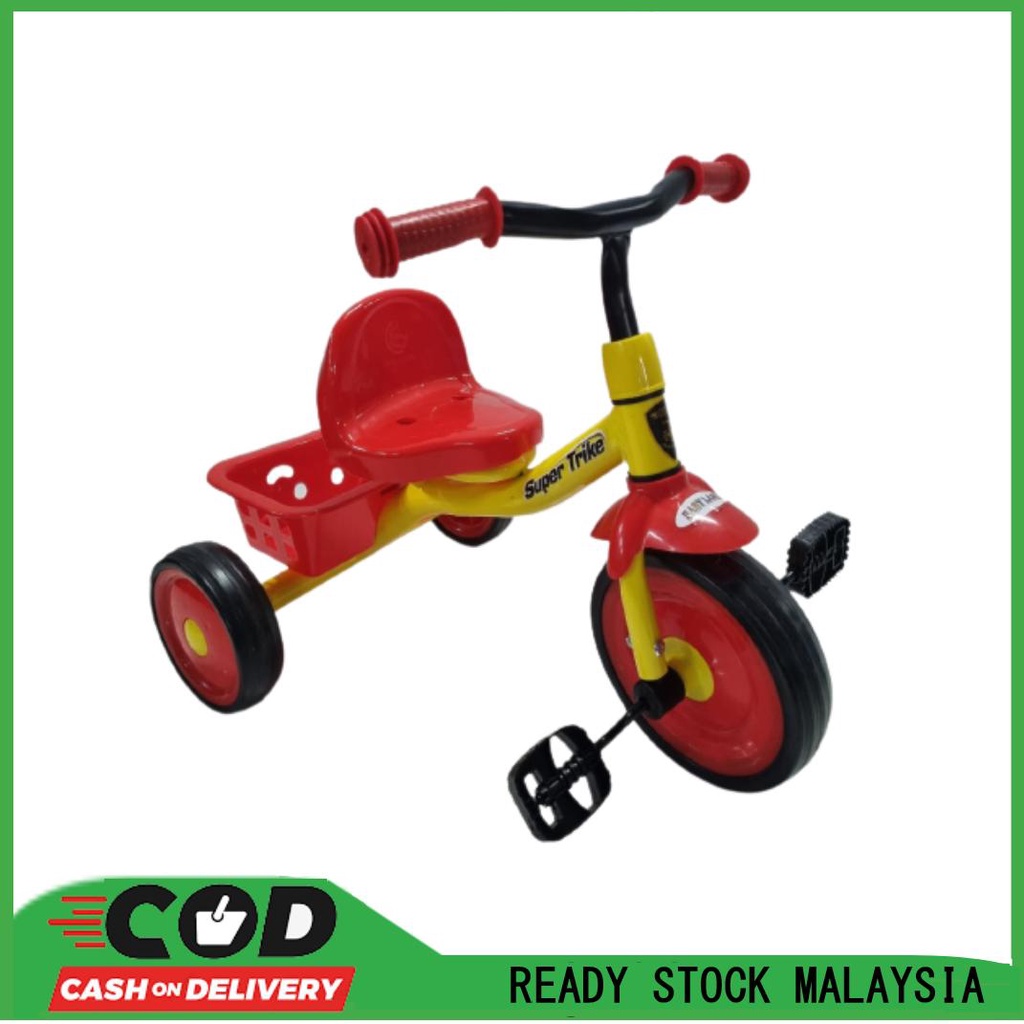 Tricycle 3 roda basikal wheel bicycle bike with basket for children ...