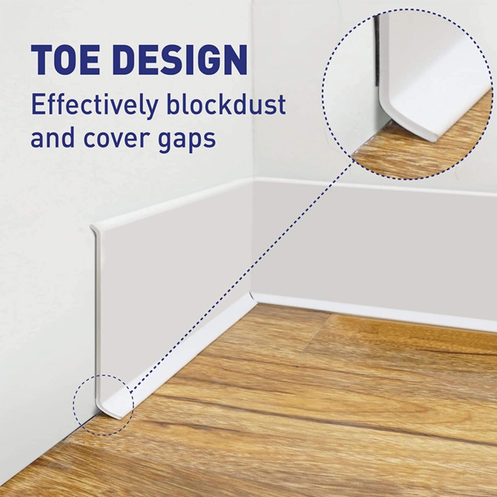 6 Meter x 10cm PVC Skirting Line Border Self-adhesive Vinyl Wall Base I ...