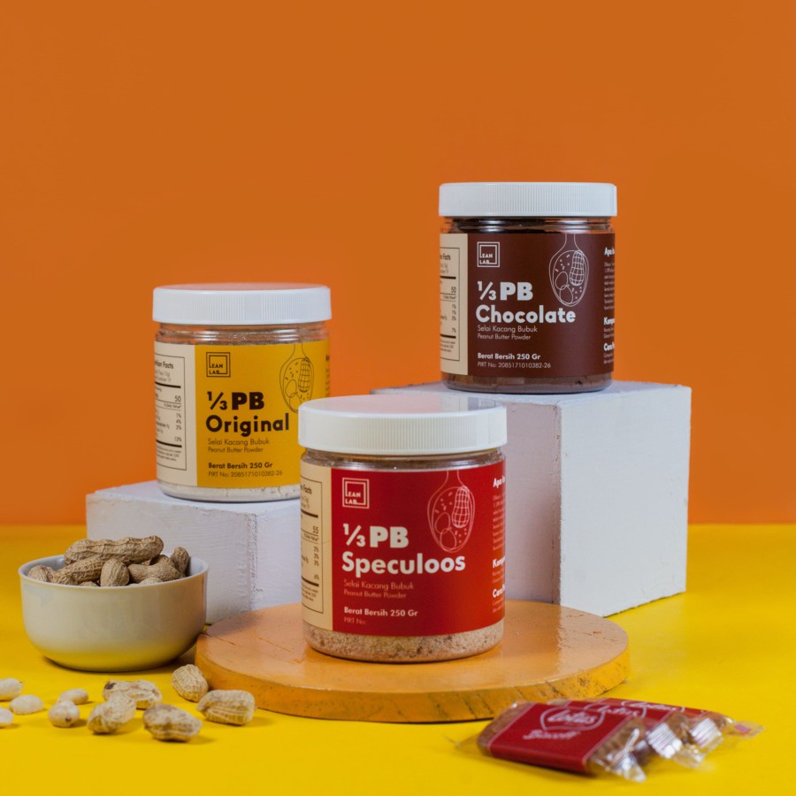 Lean Lab 1/3PB 250gr Peanut Butter Powder Original Chocolate Speculoos ...