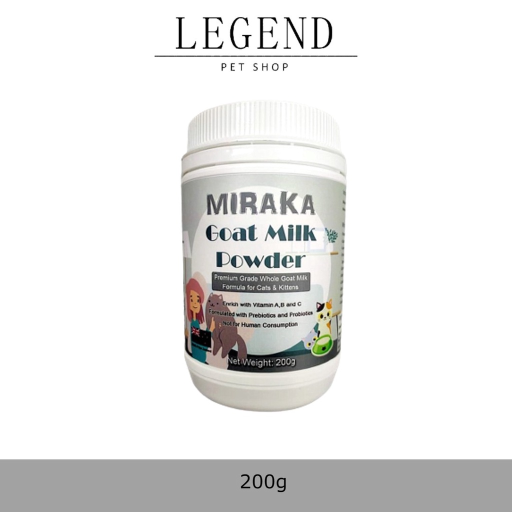Miraka Goat Milk Powder for Cat & Kitten - 200g ( Premium Grade ...