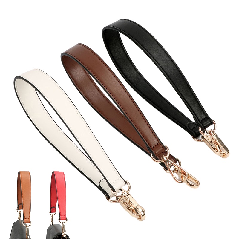 36/49cm Genuine Leather Bag Strap Golden Buckle Replacement Accessories ...