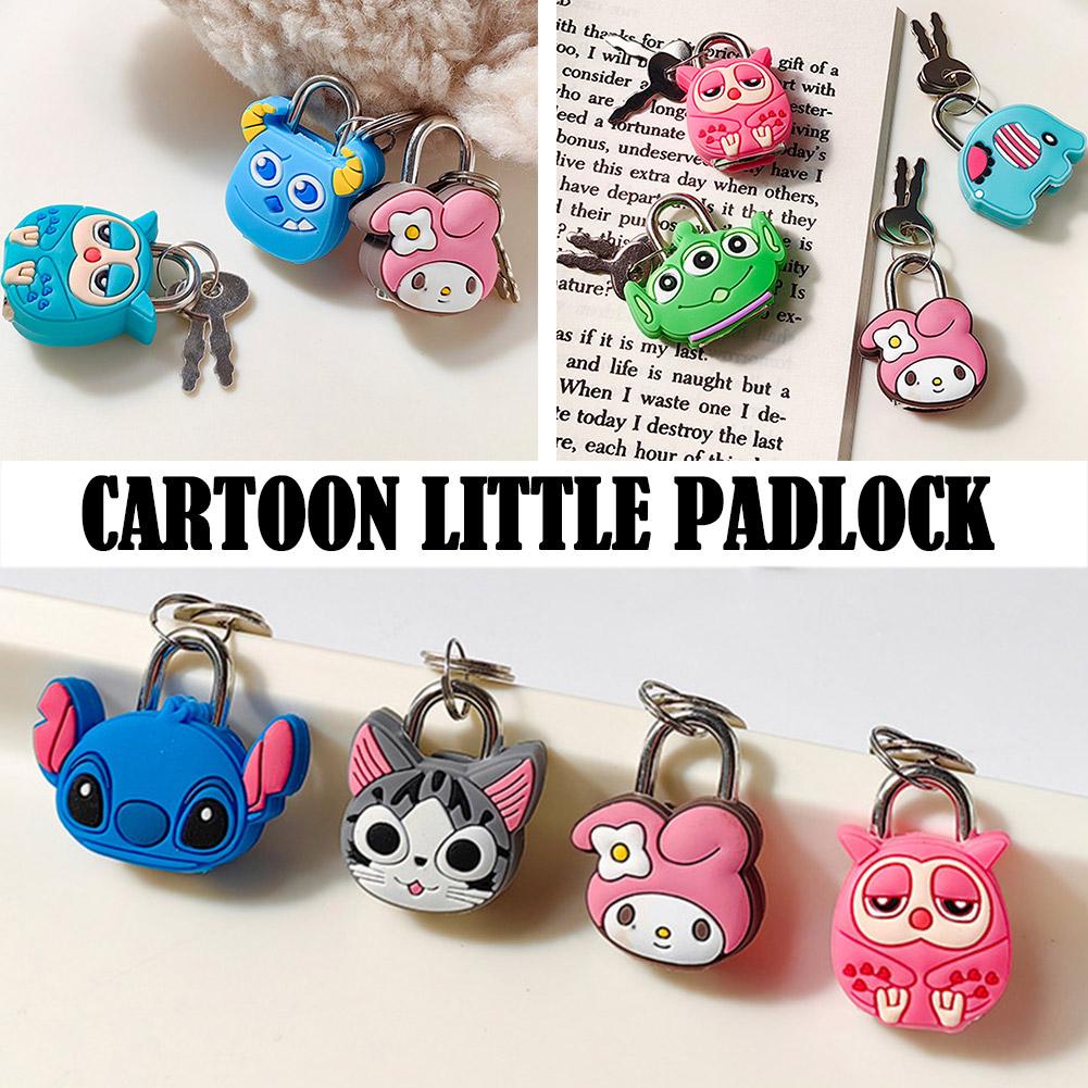 Cartoon Little Padlock Drawer Luggage Metal Lock Gym Wardrobe Lock For ...