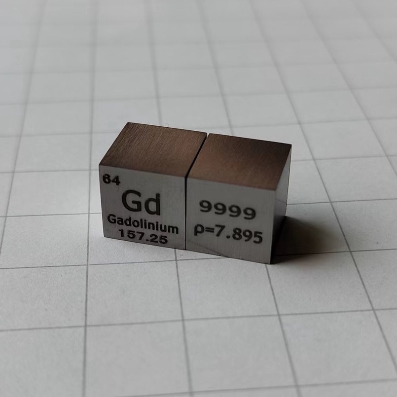 64# Gadolinium Cube Chemical Elements Metal Single Material Physical ...