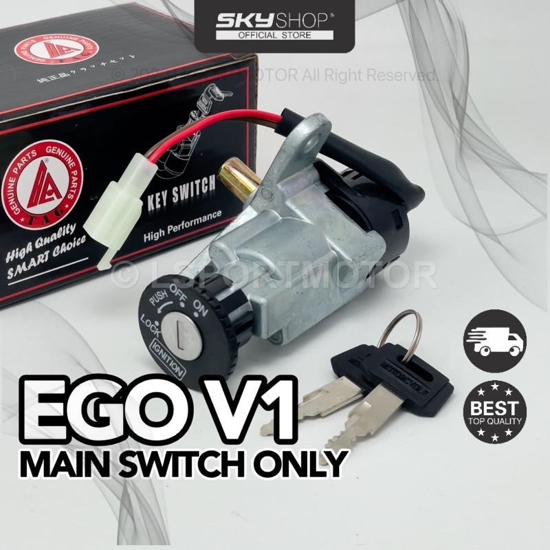 YAMAHA EGO V1 MAIN SWITCH ONLY (TAG) IGNITION SWITCH KEY LOCK STARTER ...