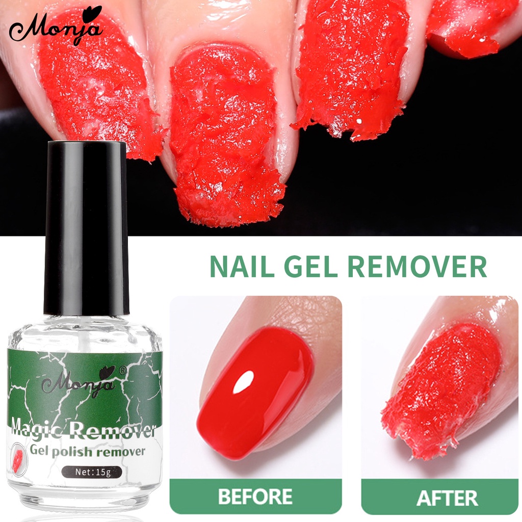 Monja 15ml Magic Remover Nail UV Gel Polish Soak Off Removes Cleaning ...