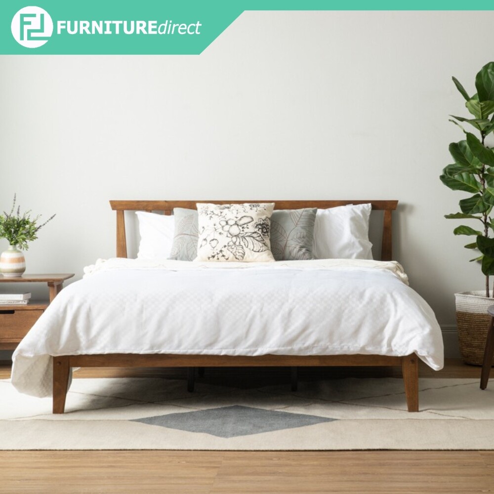 Furniture Direct TORES KAIZU solid wood queen bed-katil kayu queen MUJI ...