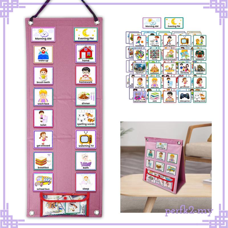 [PerfkfcMY] Visual Schedule for Kids Daily Work Schedule Home Chore ...