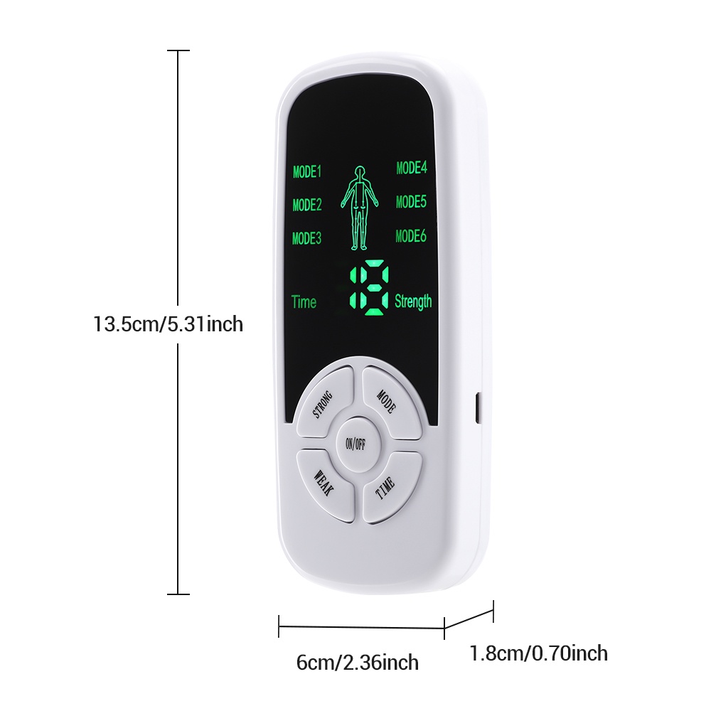 Salorie 6 Modes Ems Electric Muscle Therapy Stimulator Tens Unit