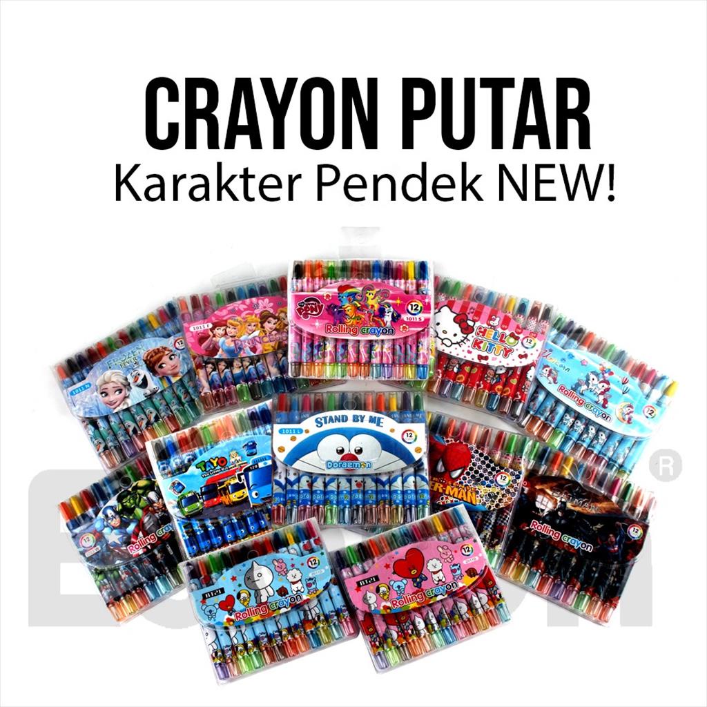 12 Short Swivel Crayon/Short Swivel Crayon/Short Swivel Crayon | Shopee ...