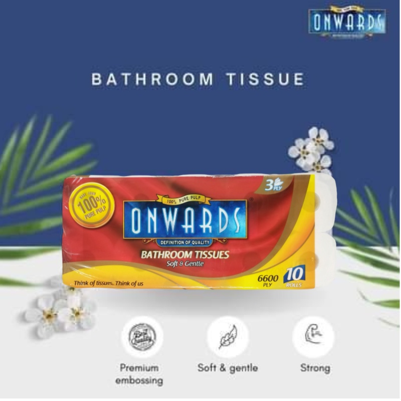 READY STOCK!!!Onwards Bathroom Tissue Soft & Gentle 6600 PLY 10 ROLL ...