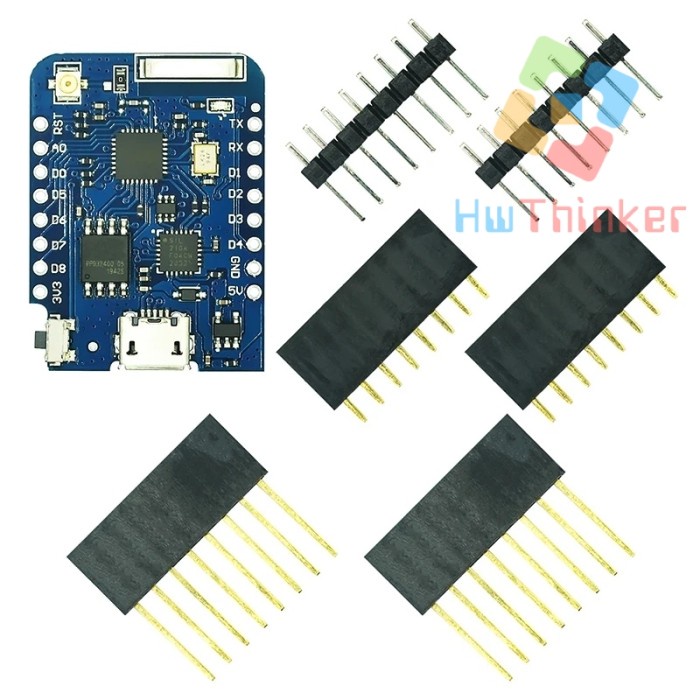 Wemos D1 Mini Pro ESP8266 16MB Board With Antenna External Connector ...