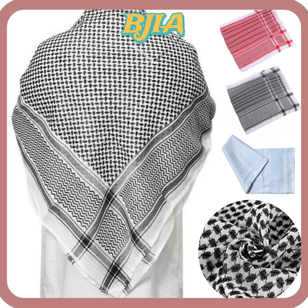 BJA 1Pcs Muslim Shemagh Scarf, Islamic Traditional Costumes Square Neck ...