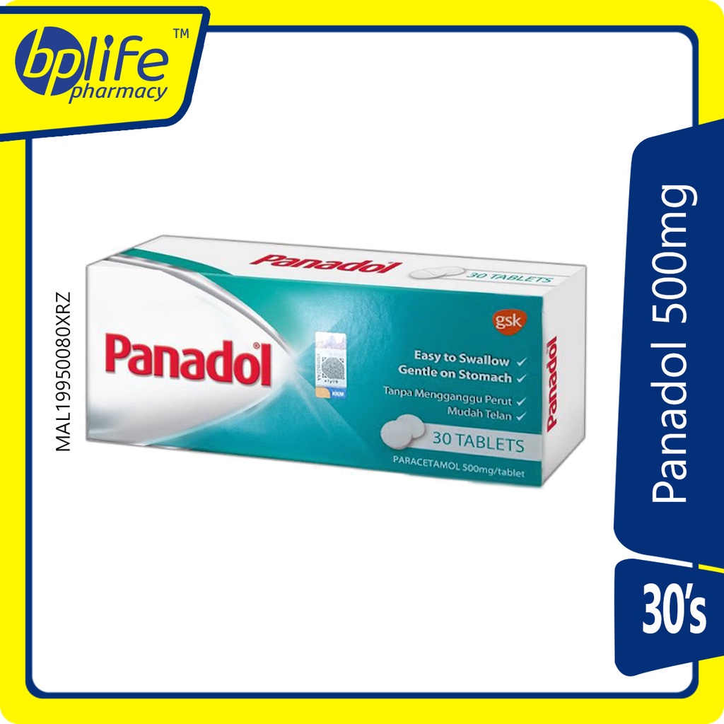 Panadol 30 tablets 500mg per box | Shopee Malaysia