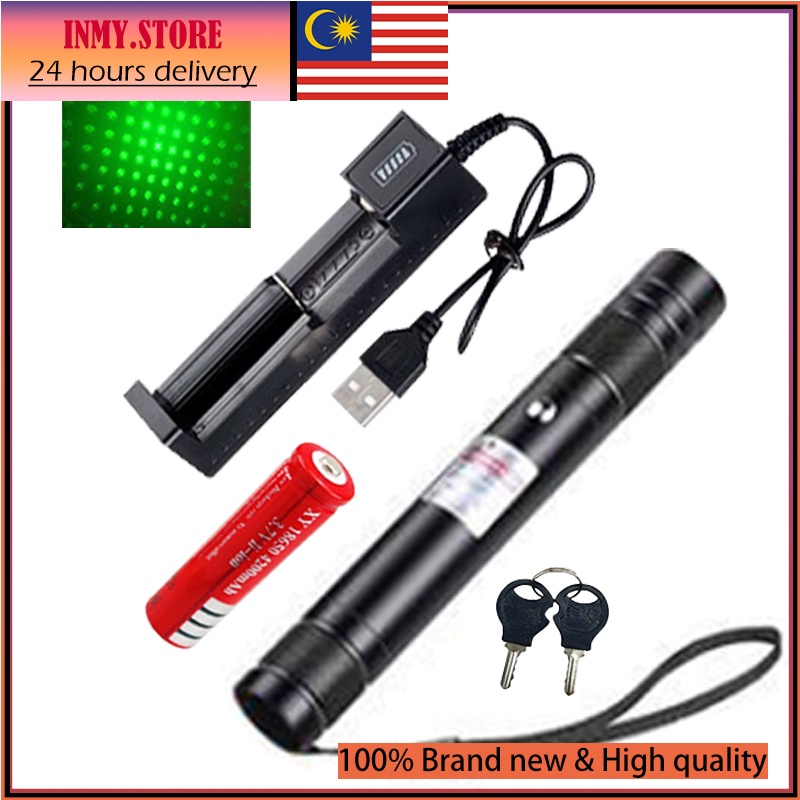 532NM 5MW 303 Green Laser Pointer Laser Pen Rechargeable Visible Beam Light Compact Presentation ...