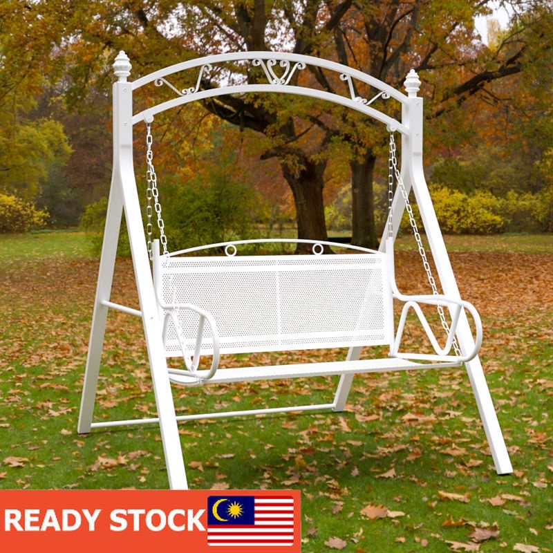 Metal Long Beach Chair Outdoor swing double hanging chair/Kerusi Besi ...