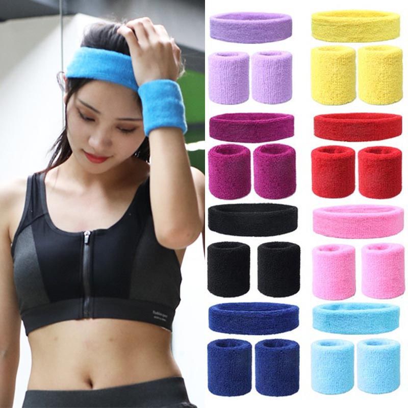 Sweat-absorbing wristband for men and women's sports, fitness, running ...