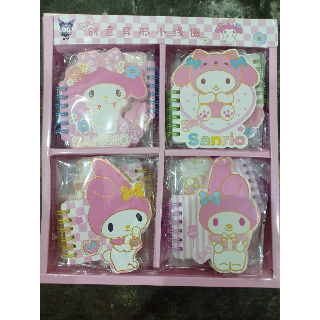 3d SPIRAL NOTEBOOK / SANRIO CHARACTER MEMO BOOK / CUTE NOTEBOOK 80 ...