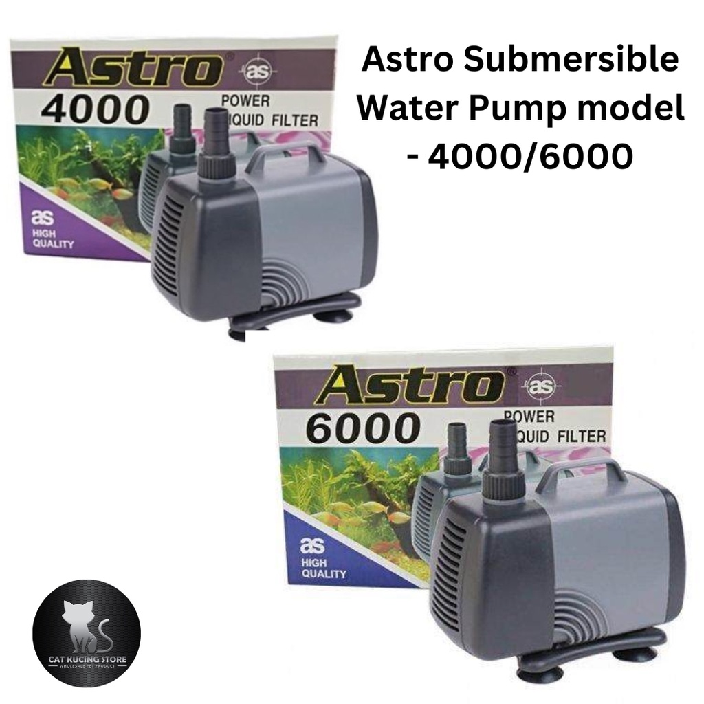 Astro Submersible Water Pump/Power Liquid Filter/Pump Air - 4000 / 6000 ...