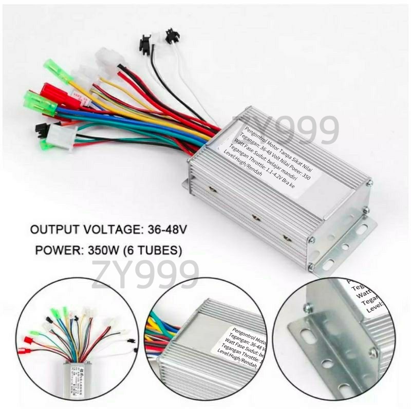 Electric Bicycle Controller Electric Motor Control 36v 48v Controller Exotic Bldc 350w Universal ...