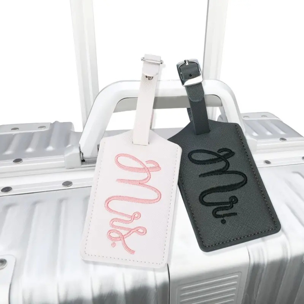 Mr. And Mrs. Luggage Tags Honeymoon Wedding Bridal Shower Gift Cute ...