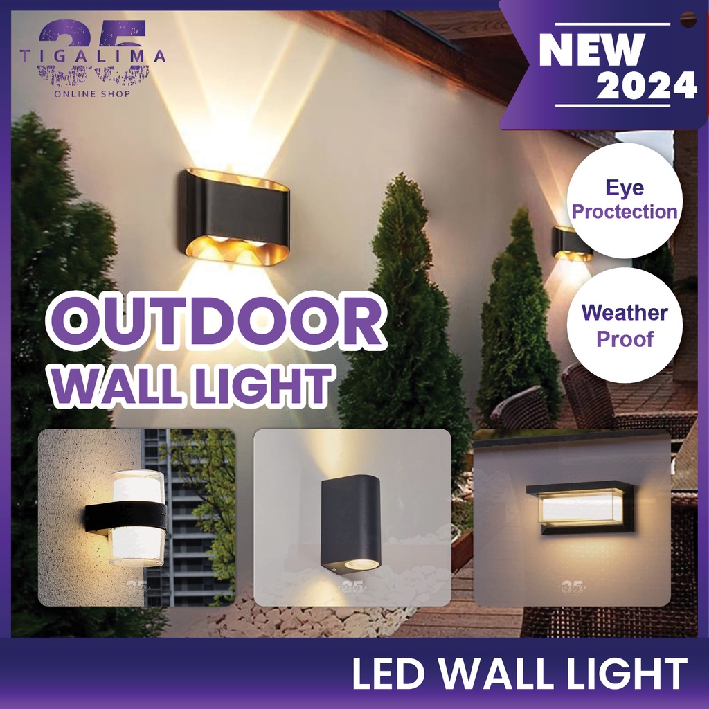 Modern Outdoor Light IP65 Weather Proof Outdoor Wall Light Indoor Wall ...